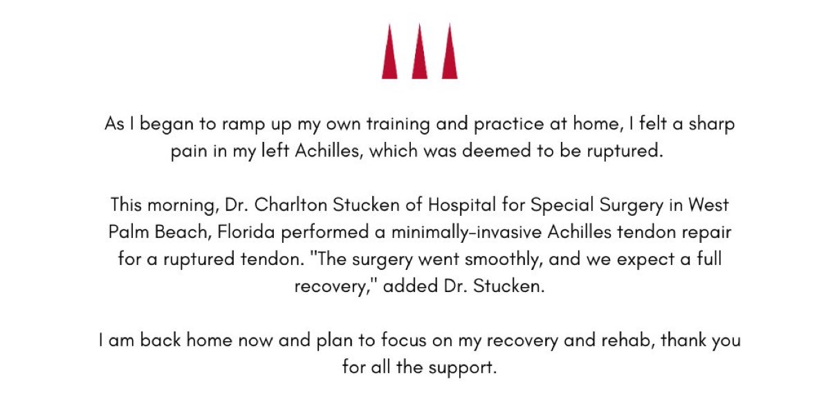 Tiger Woods Undergoes Surgery for Ruptured Achilles Tendon, Expected to ...